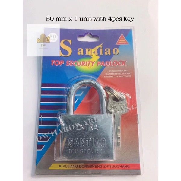 🔥READY STOCK🔥 SANTIAO HEAVY DUTY LOCK (50mm)Mangga Kunci / Door Lock ...