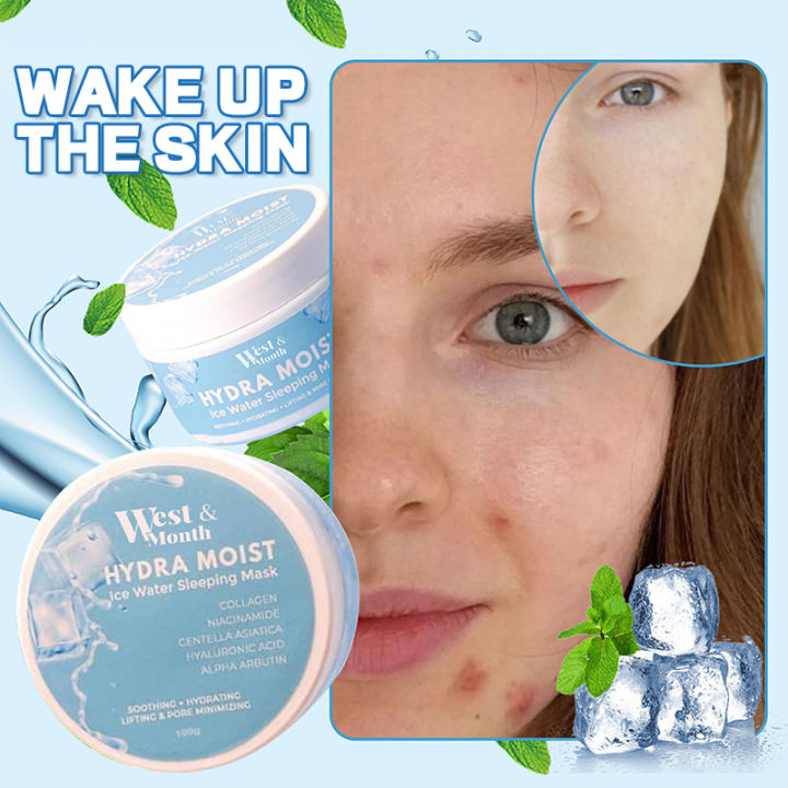 Hydra Moist Sleeping Mask Night Repair 100g First Aid Ice Water Skin ...