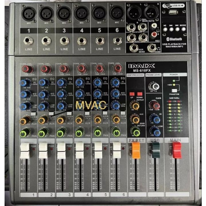 IMIX by Trident MS-610FX 6" Channel Ultra Slim Mixer | Lazada PH