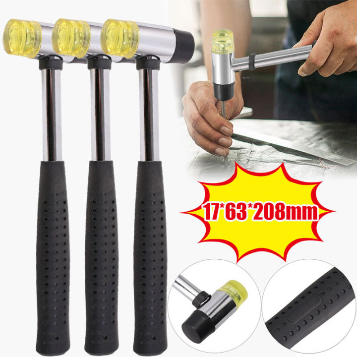 Multifunctional Double-Sided Soft Tap Rubber Hammer with Round Head ...