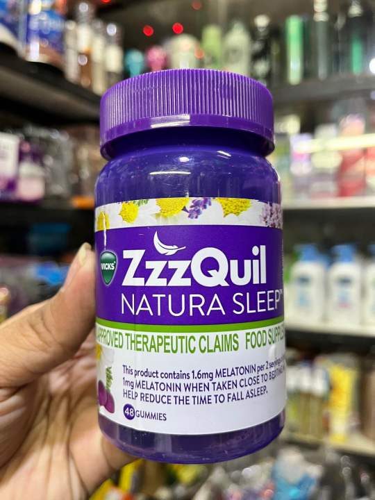 VICKS Zzz Quil Natura Sleep Melatonin 48 Gummies May 2026 exp | Lazada PH