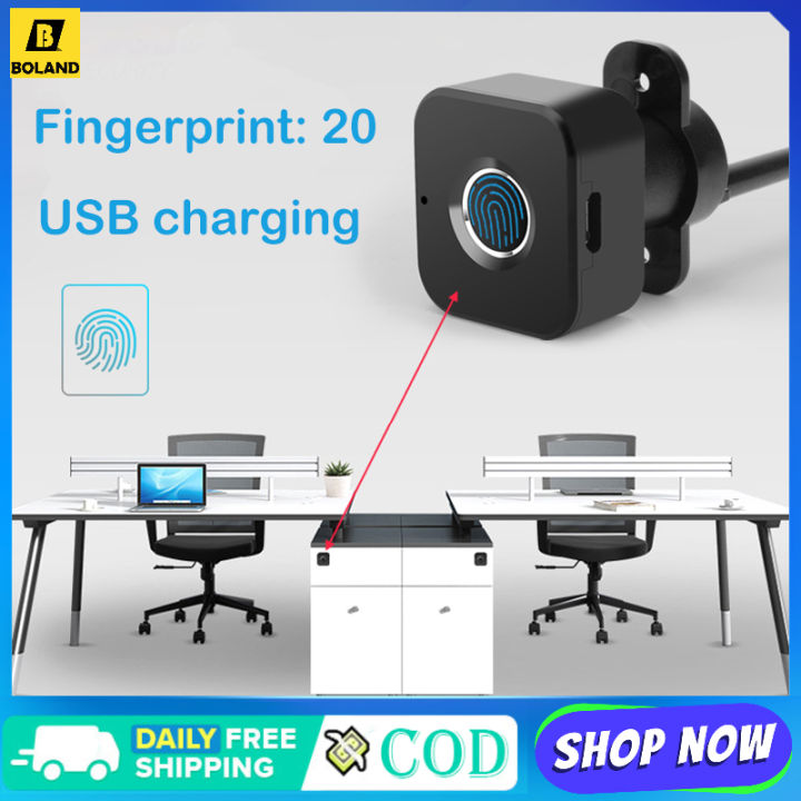 Boland Drawer Fingerprint Lock Triple Cabinet Intelligent Lock Office ...
