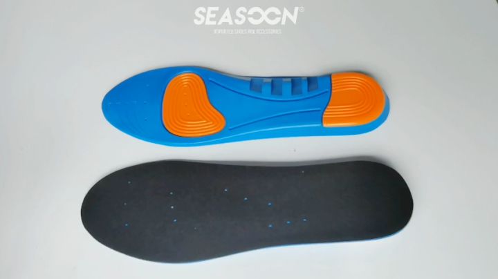 Sports Elastic memory Silicone Gel Insoles Shoe Inserts Breathable ...