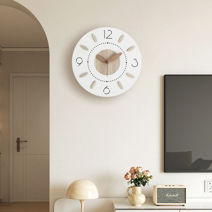 Modern Simple Creative Silent Wall Clock Nordic Style Living Room ...