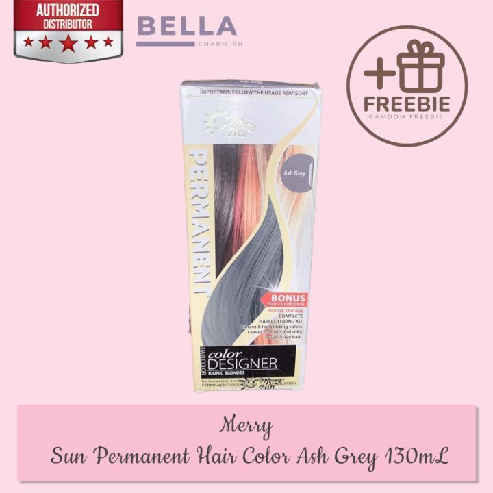 MERRY SUN Permanent Hair Color (Ash Grey ) 130 ml | Lazada PH