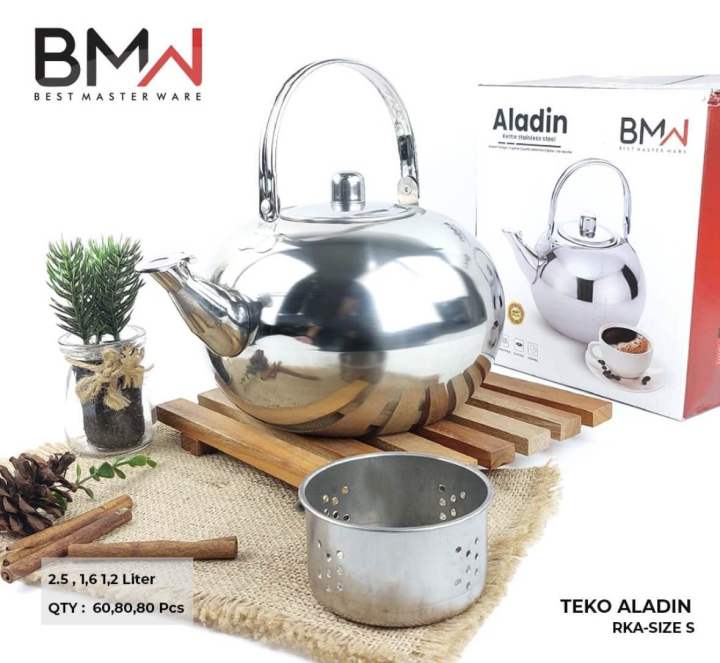 BMW TEKO ALADIN KETEL AIR CERET 2 L STAINLESS DIJAMIN PUAS TEBAL ...