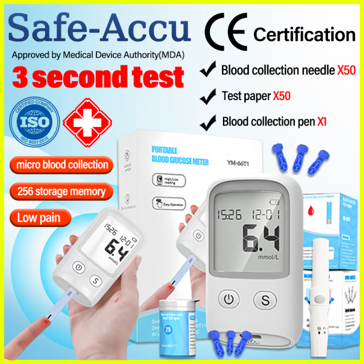 Low-pain blood glucose meter Blood glucose monitor micro-blood sampling ...