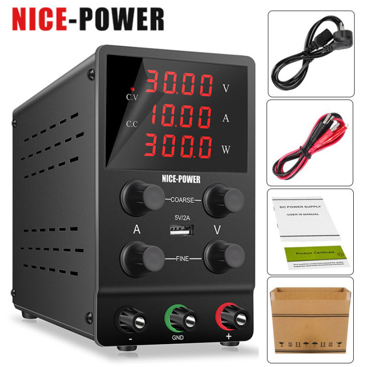 120V/60V/30V 10A / 5A Digits Digital Variable LAB DC Power Supply ...