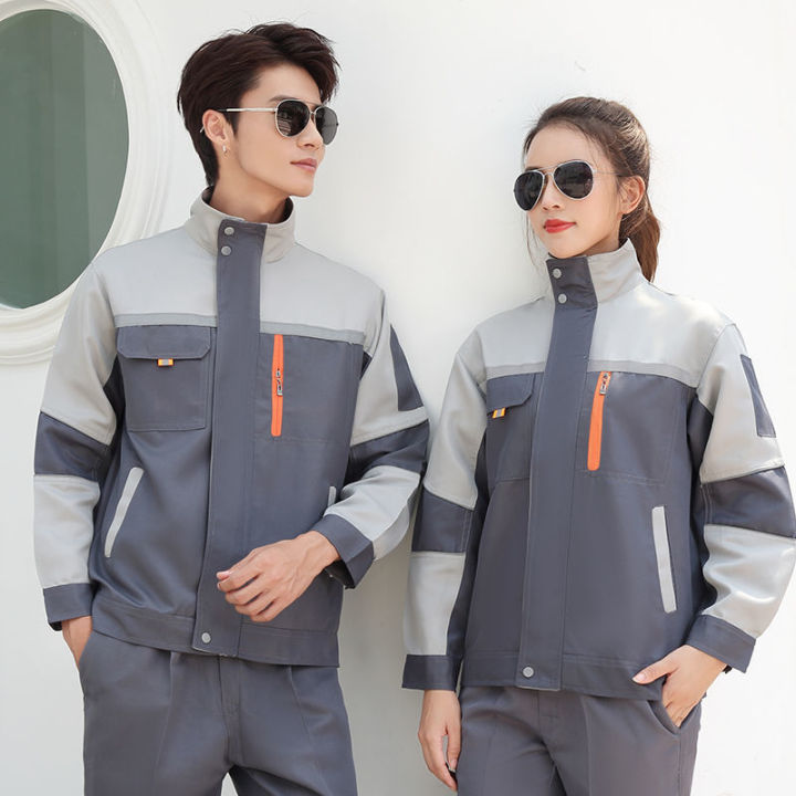 Ready Stock The quality of 6 Colors PPE Safety Work Jacket Men Women Protectionclothing Labor ...