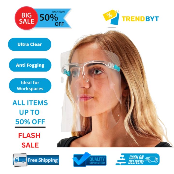 TRENDBYT - Full Face Face Shield | Protection Visor | Lazada PH
