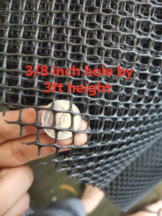 1/2 by 4ft height Plastic screen NET black 30Meters long | Lazada PH