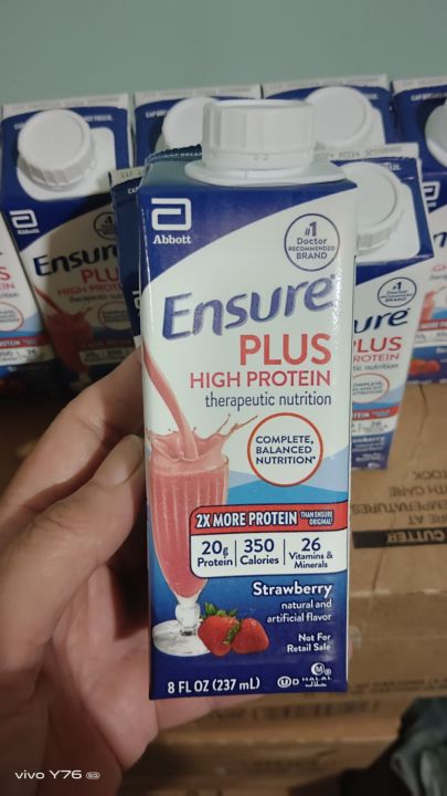 ‼️New product ENSURE PLUS HIGH PROTEIN strawberry chocolate vanilla ...
