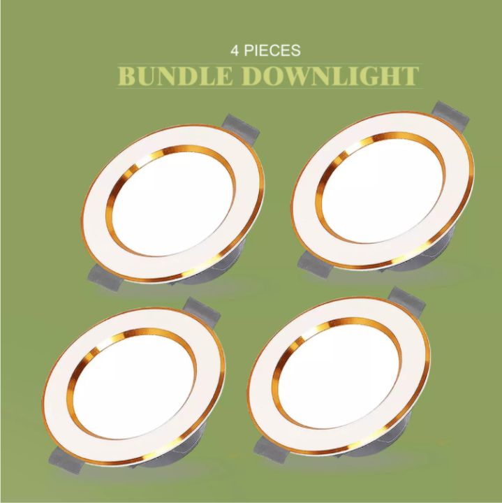 LED Downlight Recessed Pin Lights Panel Ceiling Light 3 Color ...