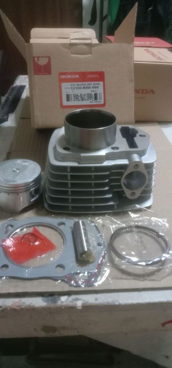 Honda genuine cylinder block set with piston kit ring gasket for (Honda ...