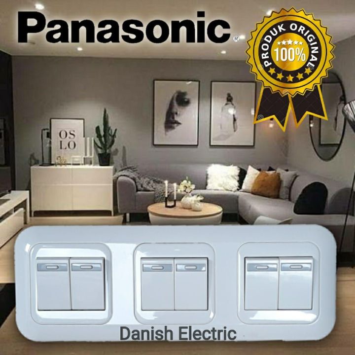 PANASONIC 3 GANG SAKELAR SERI INBOW TRIPLE/SAKLAR LISTRIK TANAM TEMBOK ...