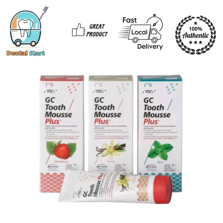 GC Tooth Mousse Plus 40g with Extra Milk Protein | Lazada Singapore