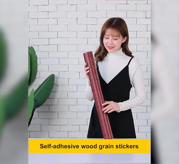 10m PVC wallpaper sticker waterproof wall panel wood design Self ...