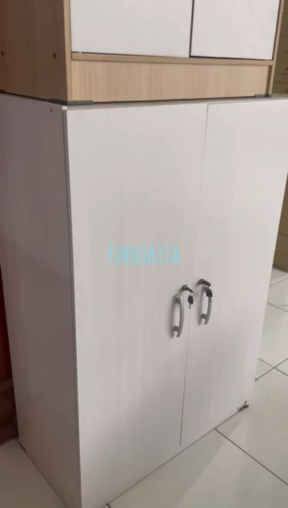 LEMARI PAKAIAN 2 PINTU KAYU MINIMALIS BABY LOCKER SUPER [PARBUB ...