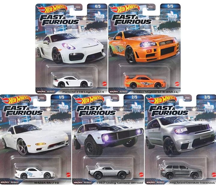 Hobby Store xe mô hình Hot Wheels Premium Fast and Furious Full Set 5 ...