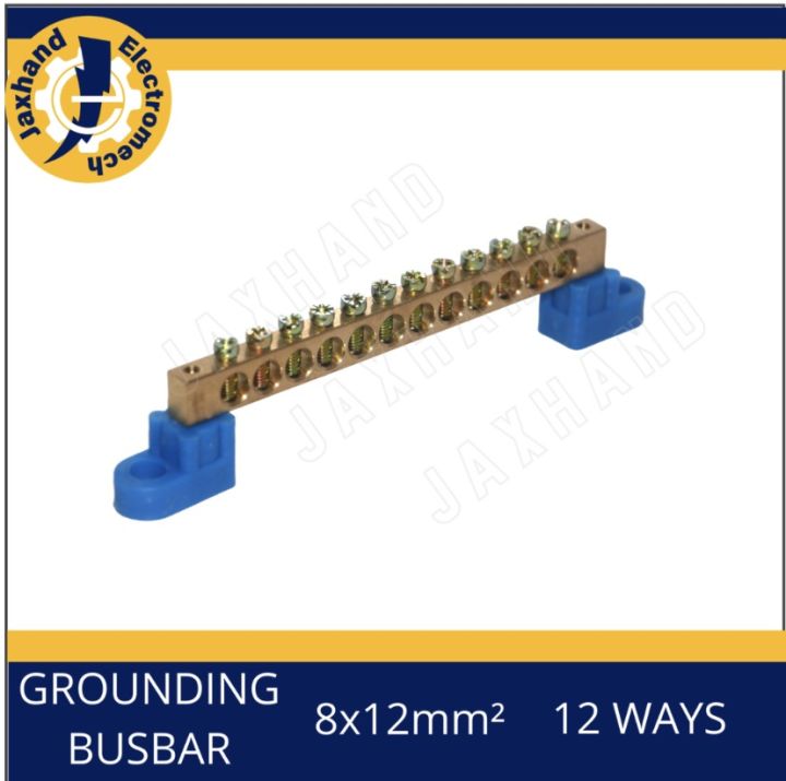 Grounding Busbar 8mm x 12mm², 12 Ways | Lazada PH