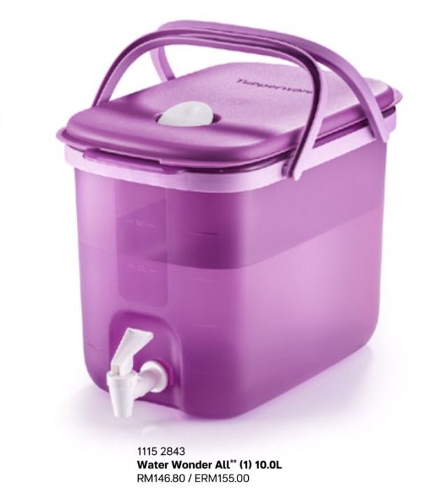Tupperware Water Tank Dispenser- 3L / 10L | Lazada