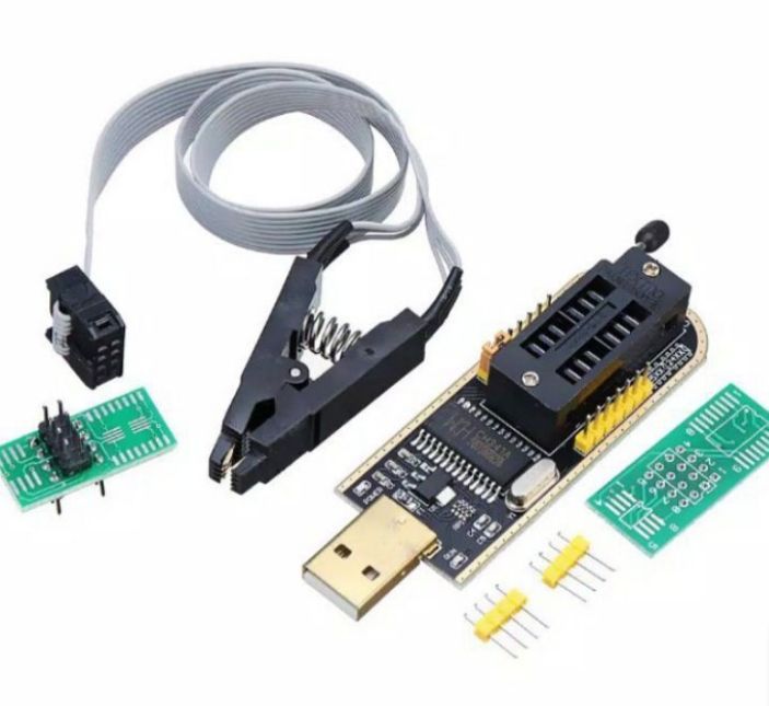 ch341a usb programmer lengkap dengan jepit eeprom alat flash bios ic ...