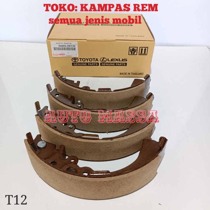 KAMPAS REM BELAKANG HILUX NEW SINGLE CABIN REVO BRAKE SHOE HILUX NEW ...