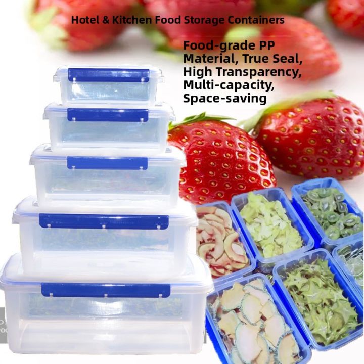 Portable Plastic Seal Box Rectangular Large/Small Transparent with ...