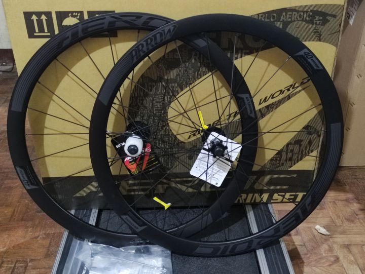 Aeroic ARROW Rimset 24h || 700c road bike wheelset disc brake/Rim Brake ...