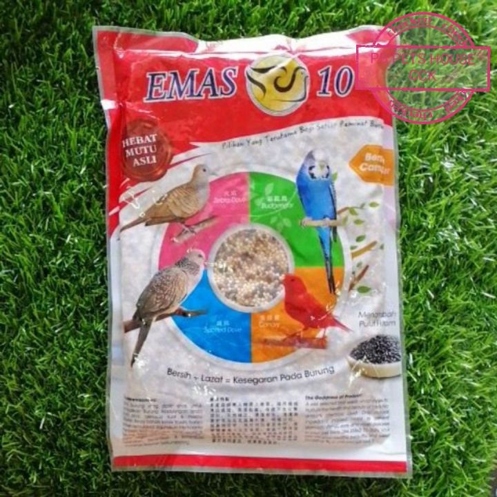Emas 10 Sambau Campur 300g /Makanan Burung /Bird Food (baji, merbok ...