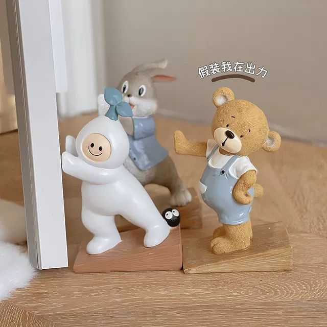5利Cute Cartoon Anti-Collision Resin Door Stopper Home Room Door Stopper ...
