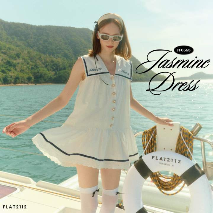 FLAT2112 FF0665 : JASMINE DRESS | Lazada.co.th
