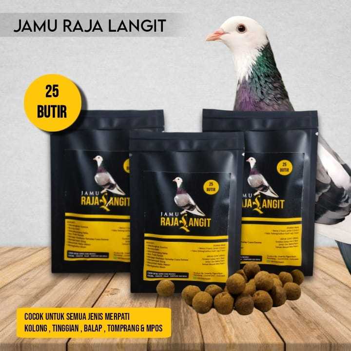 jamu raja langit kemasan ekonomis isi 25 butir jamu merpati balap ...