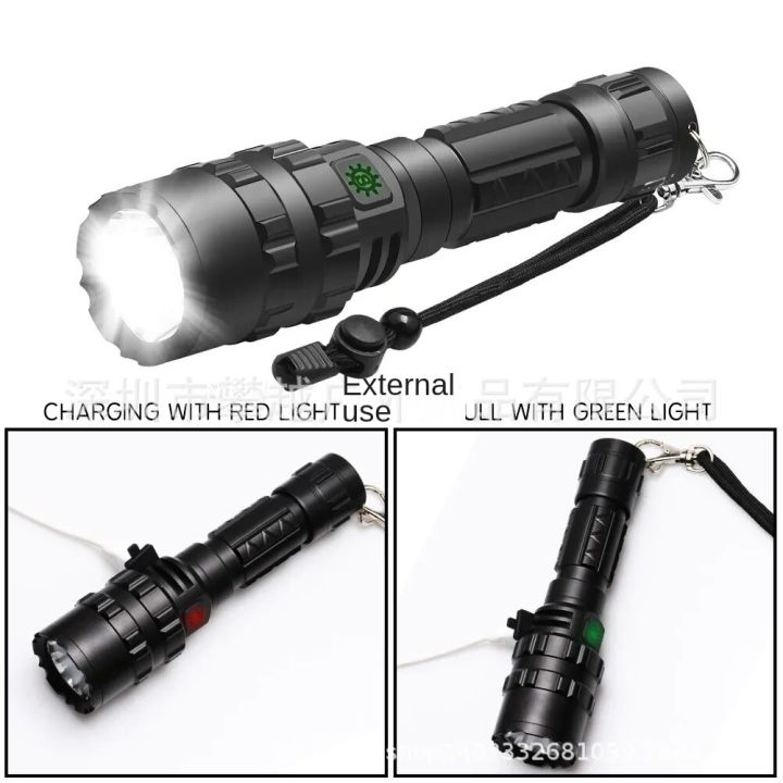 L2 High Power Rechargeable Usb Flashlight Aluminum Alloy Strong Light ...