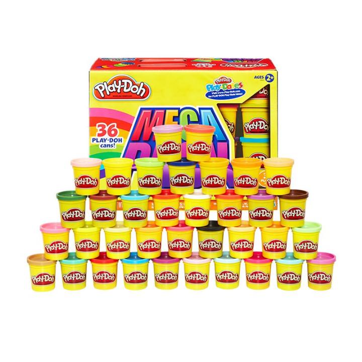 Play-Doh | ชุดแป้งโดว์สำหรับเด็กไม่มีพิษ 36 ถ้วย | Lazada Thailand