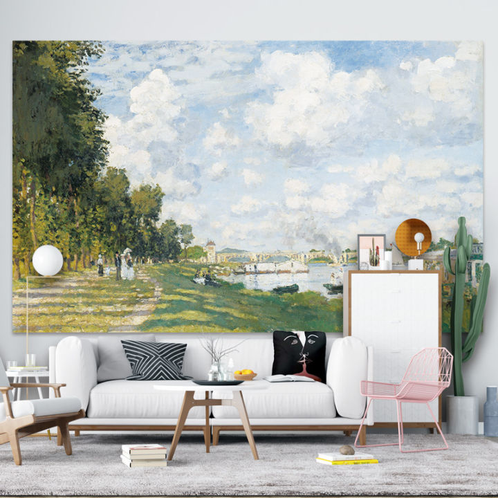 Monet Art Poster Wall Stickers Living Room Bedroom Background Wall ...