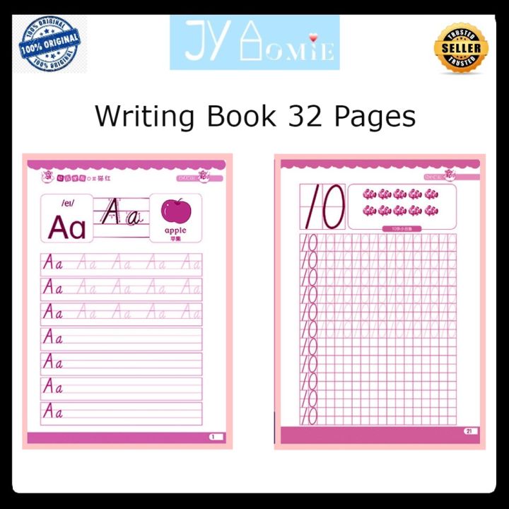 Writing Book 32 pages Do A Dot Learn English ABC 123 Buku Tulis Buku ...