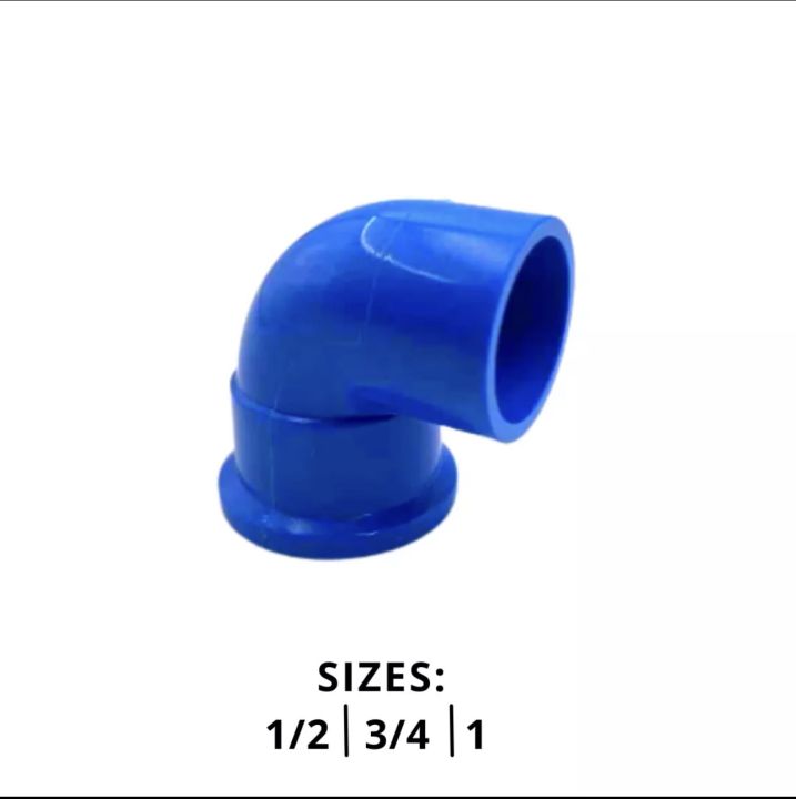 Pvc elbow with threaded available 1/2 , 3/4 ,1 | Lazada PH