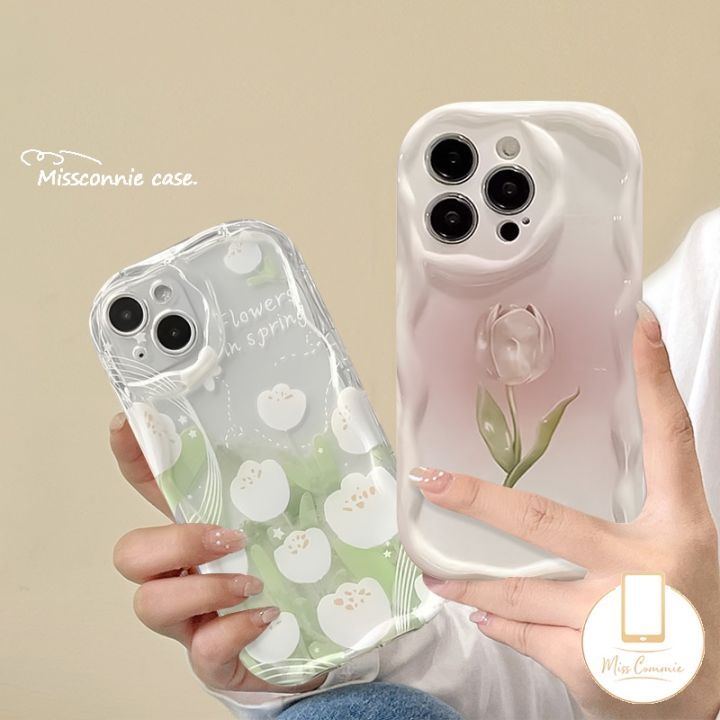 Missconnie Art Gradient Pink Fresh Flowers Tulip Case For Redmi 9A 10A ...