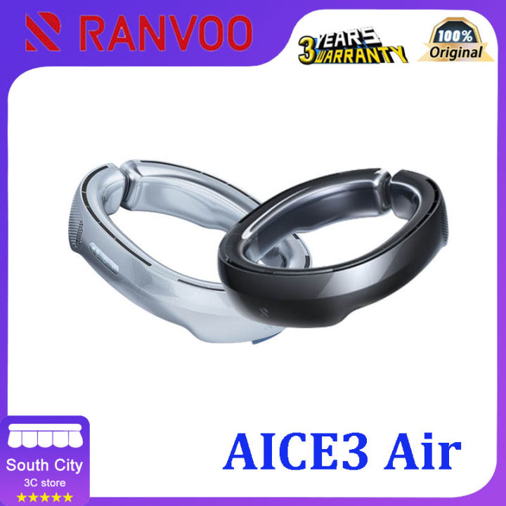 Ranvoo AICE3อากาศห้อยคอทำความเย็นทำความสะอาดเครื่องปรับอากาศสารกึ่งตัวนำพัดลมUSBแบบพกพาขนาดเล็ก ...