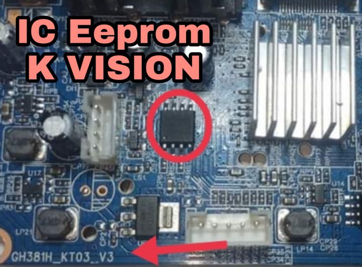 IC Eeprom Reciver K vision dan GOL ( Gardiner optus LGsat) sudah diisi data tinggal pasang ...