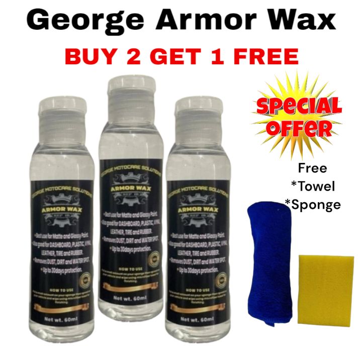 George Armor wax COMBO 3pcs 60ml with freebies | Lazada PH
