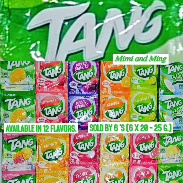 TANG. Instant Drink Mix. Sold by 6’s. ( 6 sachets x 20g. ) 100% Vitamin ...