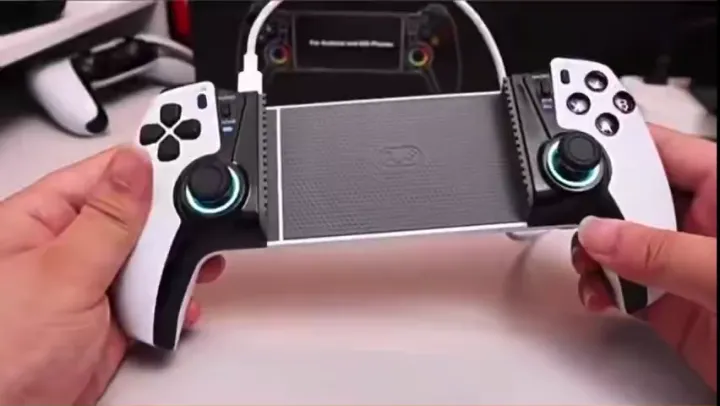 Game controller Stretchable Wireless Dual Vibration RGB Gamepad For ...