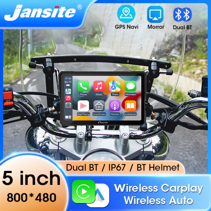 5 inch Portable Motorcycle Navigation Multimedia Player Wireless ...