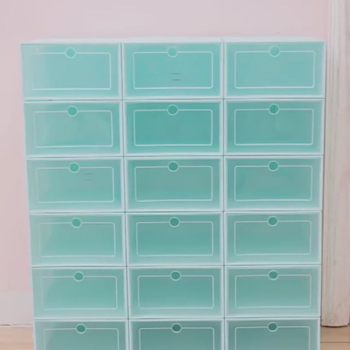[SYS] Candy Color Shoe Box Foldable Drawer Case Storage Organizer(SIZE ...
