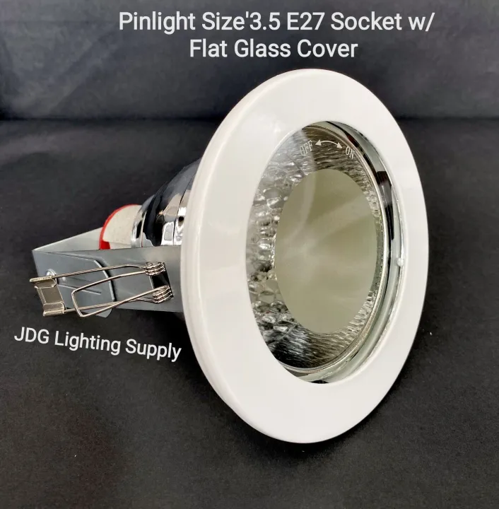 PINLIGHT/DOWNLIGHT E27 W/ FLAT GLASS COVER ROUND | Lazada PH