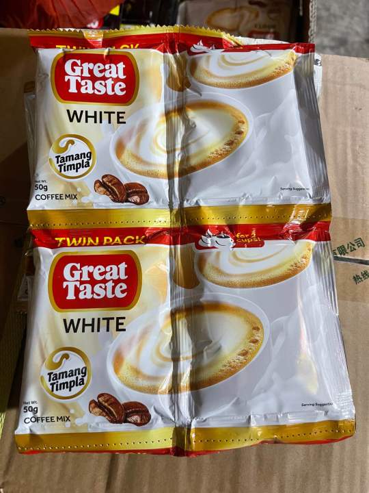 Great taste White 3 in 1 Coffee twin pack 10 pcs | Lazada PH