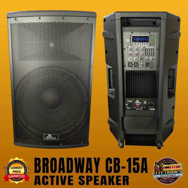 Broadway CB-15A Active Speaker D15 Nominal Power of 500w with Maximum Power of 1000w | Lazada PH