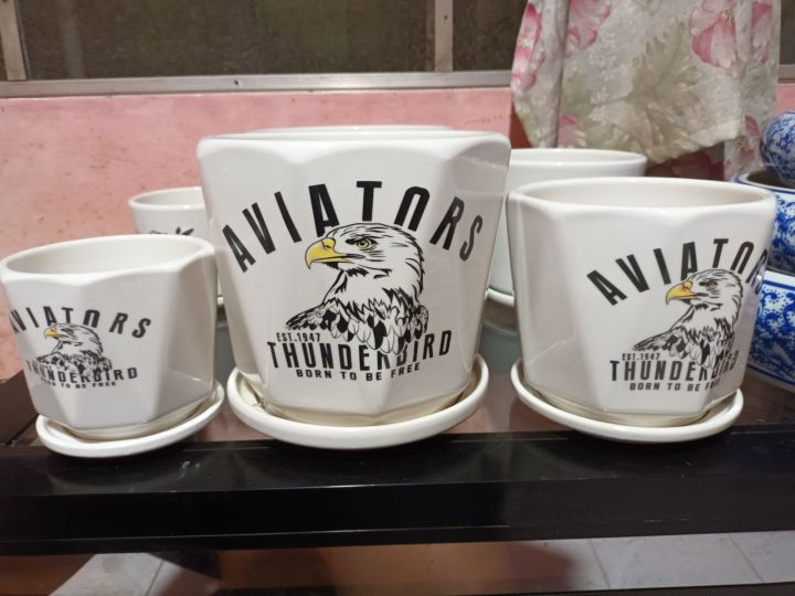 CERAMIC POTS (EAGLE DESIGN) AVIATORS (SINGLE) | Lazada PH